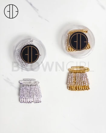 Crystal Safety Pin Box || BrownGirl