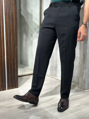 BLACK Luxury Waist Adjustable Formal Pant
