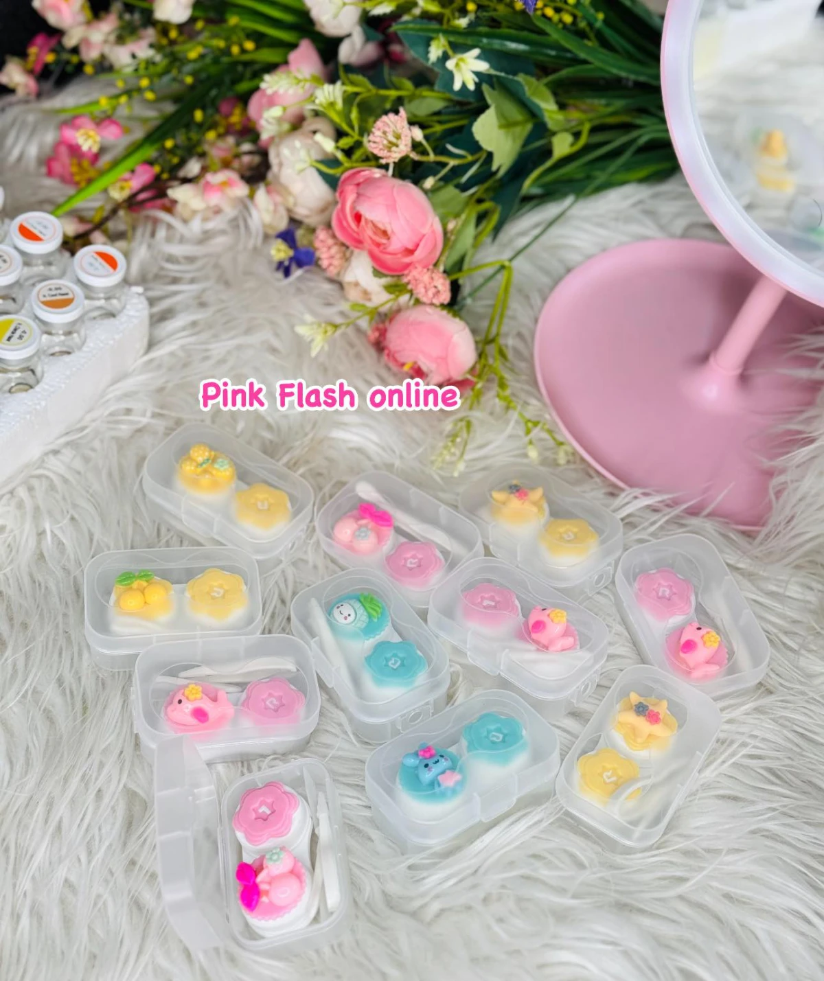 Cute Lens Box || PINK FLASH ONLINE