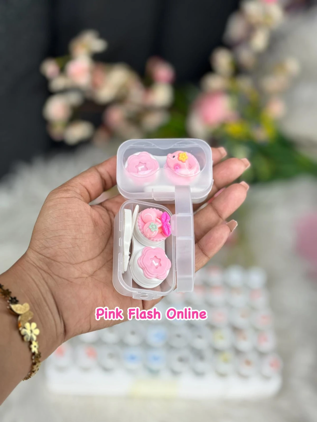 Cute Lens Box || PINK FLASH ONLINE