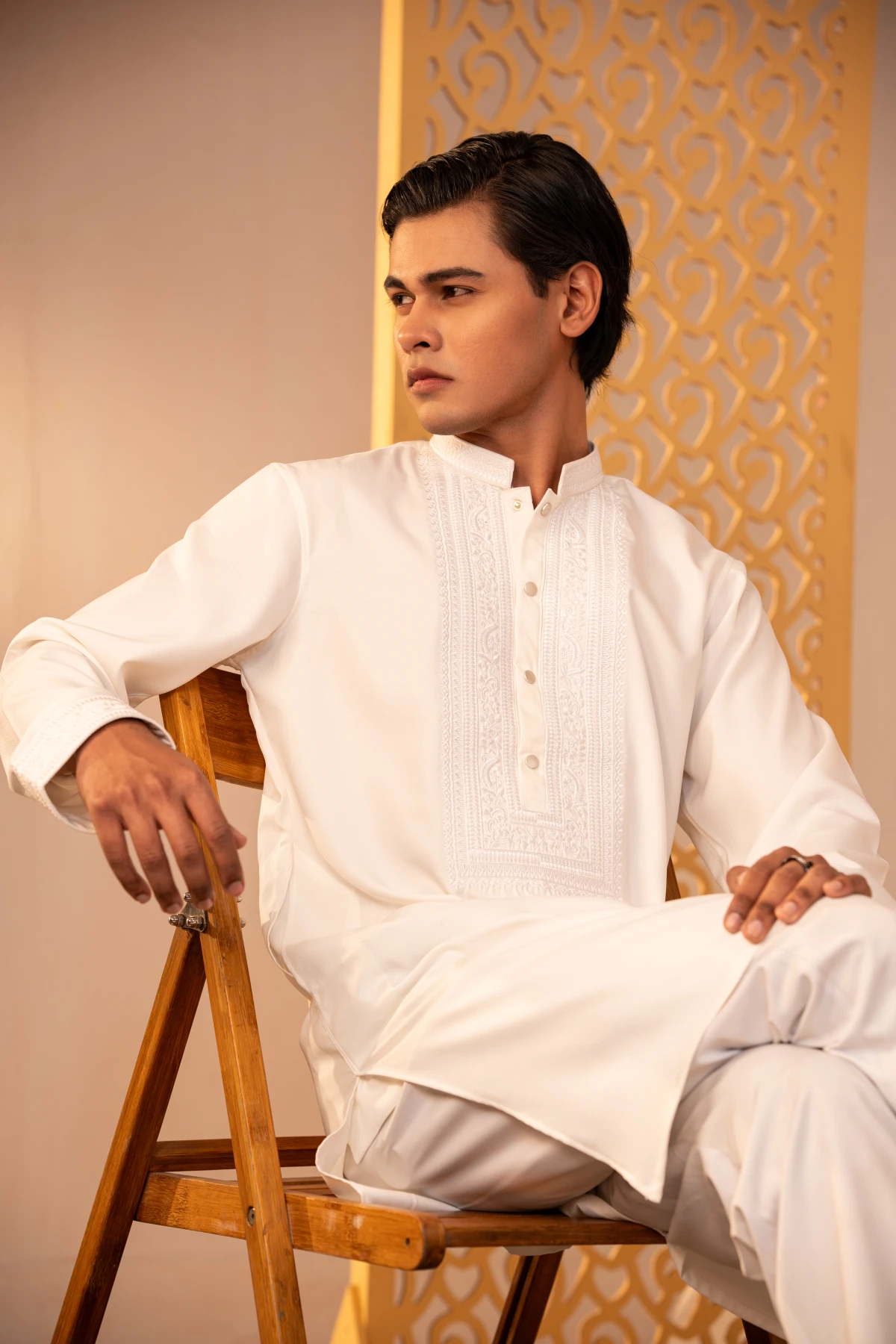 ARZAALS CREAM WHITE PANJABI || Arzaals