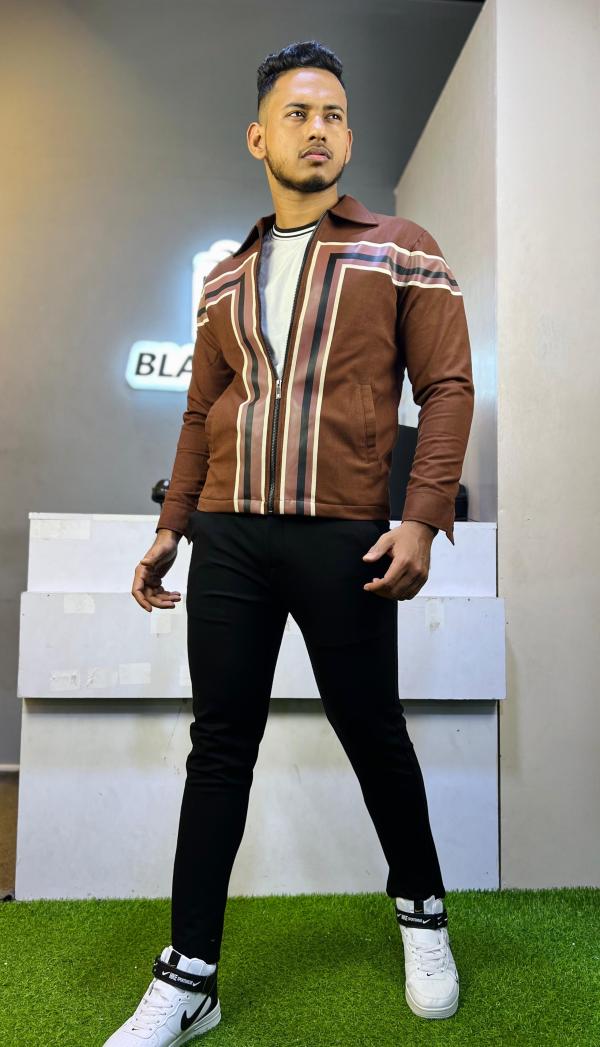 Bomber Step Jacket || Black Race